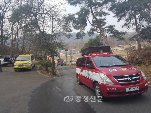 옥천소방서, 봄철 산불대비 긴급구조통제단 불시 가동훈련